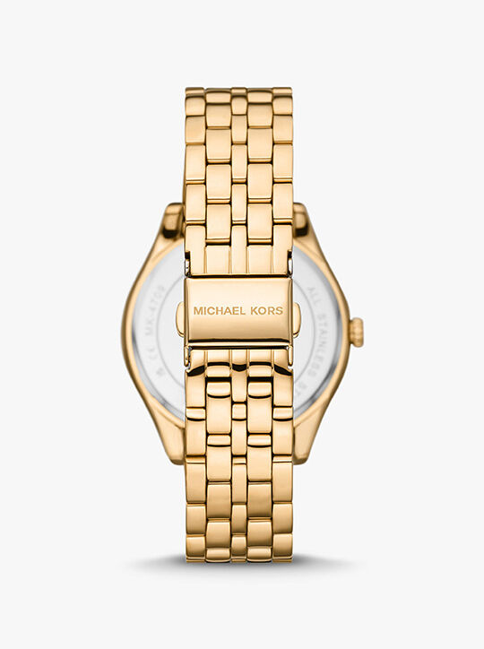 Harlowe Pavé Gold-Tone Watch | Michael Kors Official Website